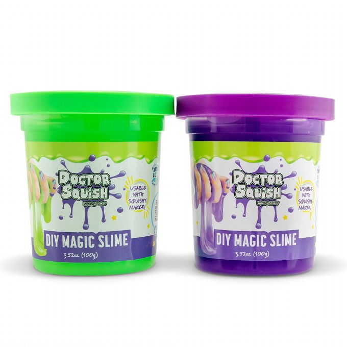 Doctor Squish Magic Slime Dobbeltsett - Doctor Squish slime Creativity ...